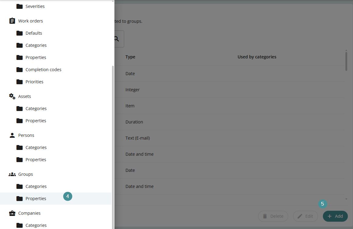 How do I create a property in the system?